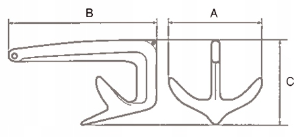 KOTWICA TREFOIL, BRUCE'A 10KG 01110310 | Sklep Żeglarski